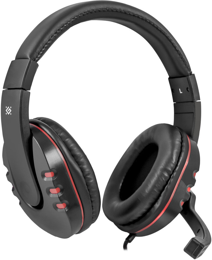 Гарнитура игровая DEFENDER Warhead G-160 Black/Red (64113), официальная гарантия