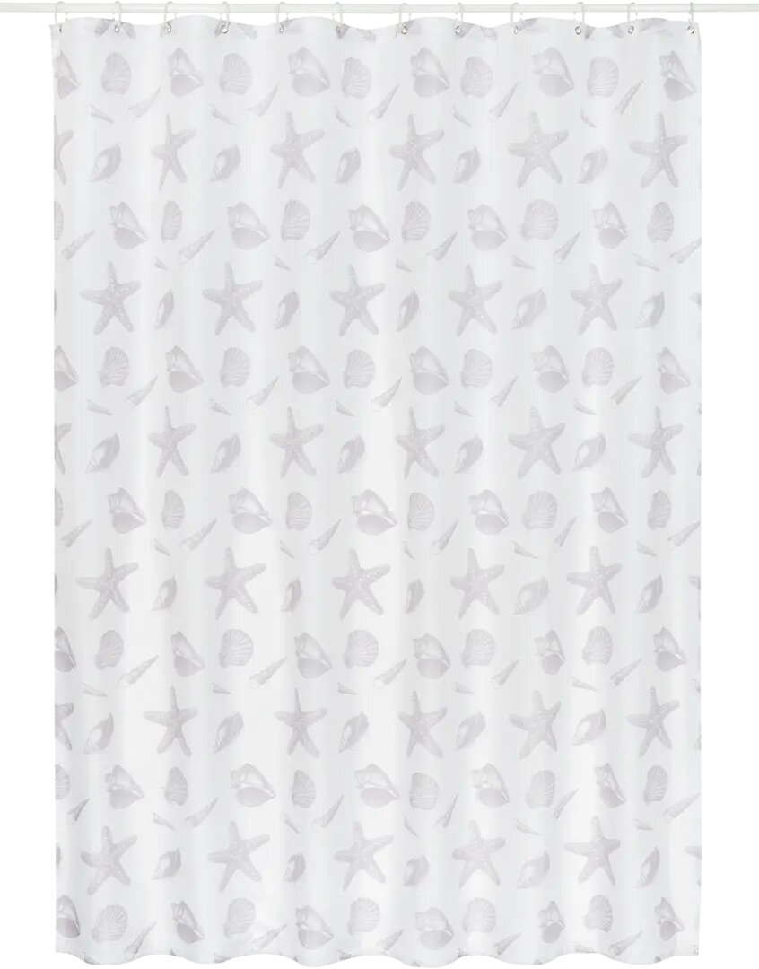 Штора для ванной Fixsen Laguna 180x200 см полиэстер цвет белый