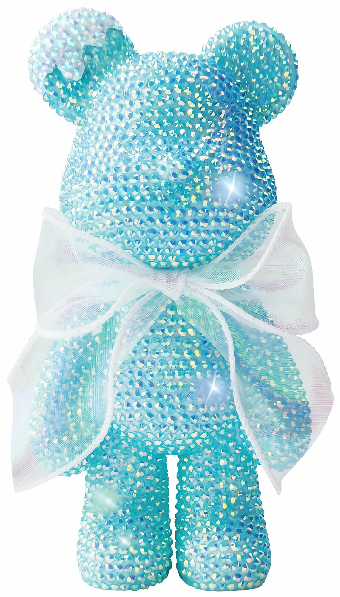 Алмазная мозаика Fun and Done Мишка Шайни бирюзовый MM77021