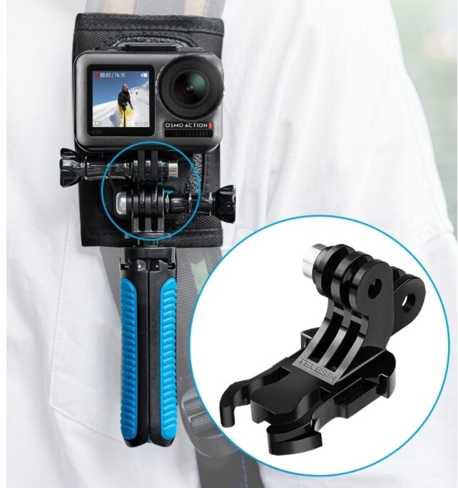 Защёлка Telesin с двумя креплениями для аксессуаров и экшен камеры GoPro