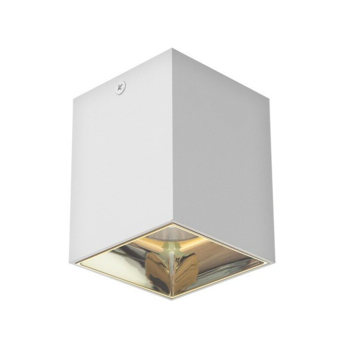 Светильник «Кубик» LED 4000К 10 Вт DIM220 белый золото 7.5×7.5×9.5 см