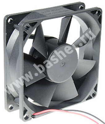 80х80х25мм, JF0825B1UR, Вентилятор DC, JAMICON, 12VDC, 0.37A