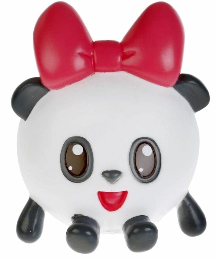 Игрушка для купания в ванной "Малышарики. Пандочка", детская резиновая фигурка для малышей, в сетке