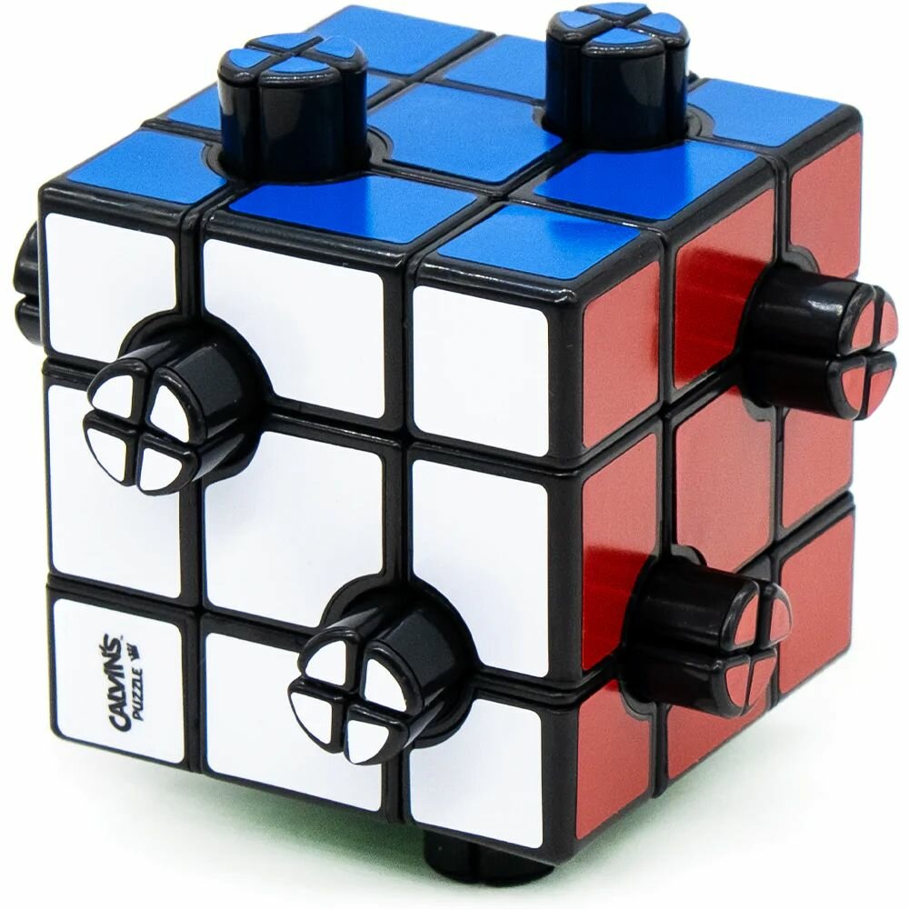 Кубик рубика необычный / Calvin's Puzzle Evgeniy Button Cube (2-Holes, 1/4) / Головоломка