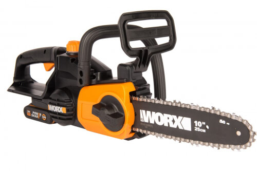 Пила цепная аккумуляторная Worx WG322E.1, 20В, 25 см, 2Ач х1 и ЗУ