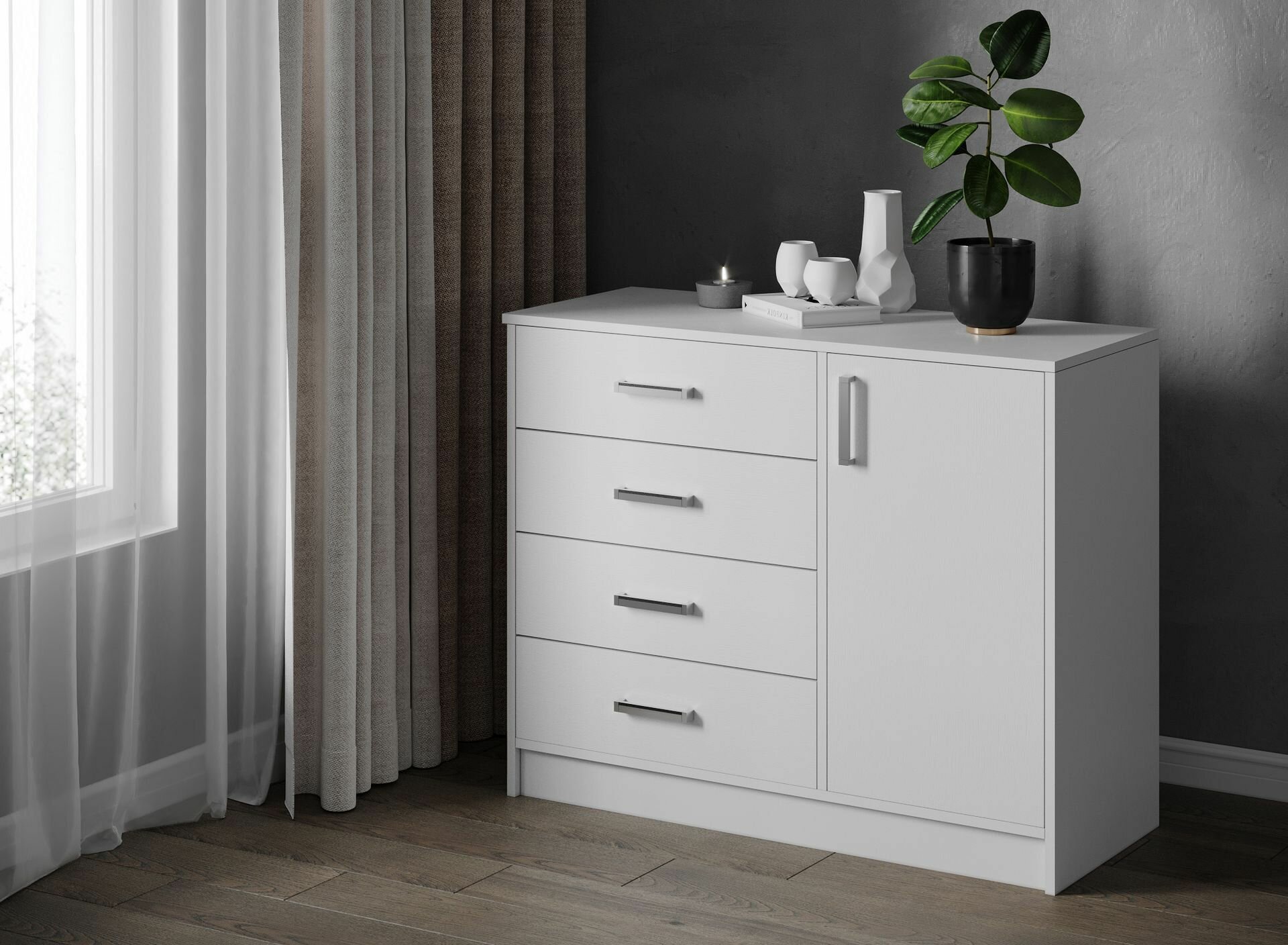Комод "Катрин-6" Белый