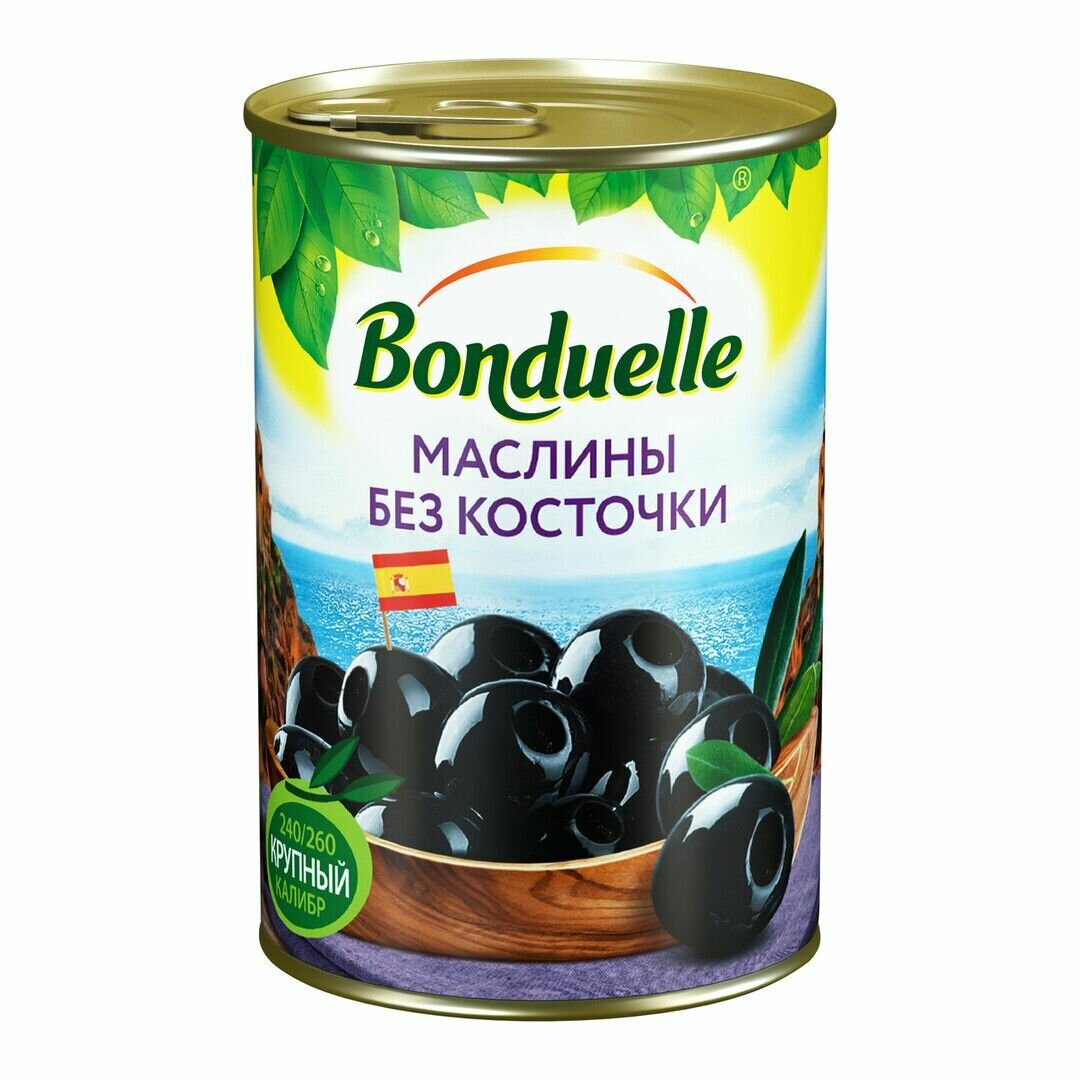Маслины без косточки бондюэль, 314мл x 5 упаковок