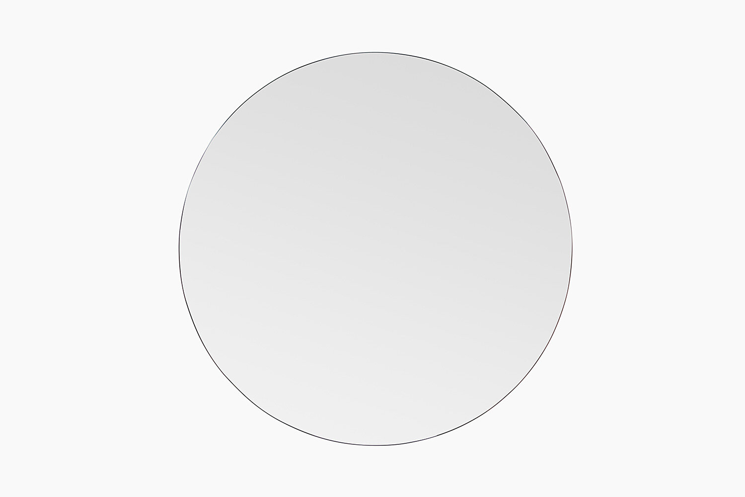 Зеркало круглое 50х50 см практичный аксессуар для ванной комнаты и прихожей без рамки