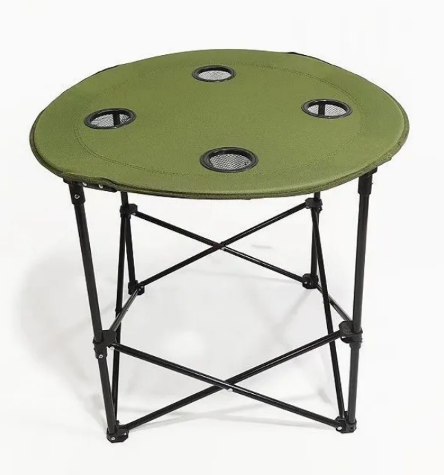 Стол складной Mimir YZ005, 100% полиэстер, синий, 72x72x62 см