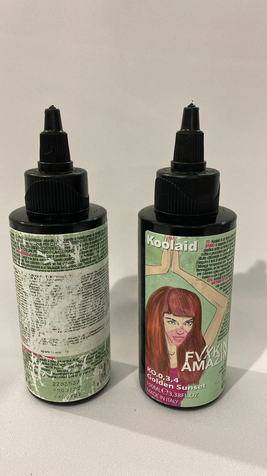 0.3.4 тонер KOOLAID для волос Золотистый закат 100 мл FVXKIN AMAZIN Факин Эмэзин