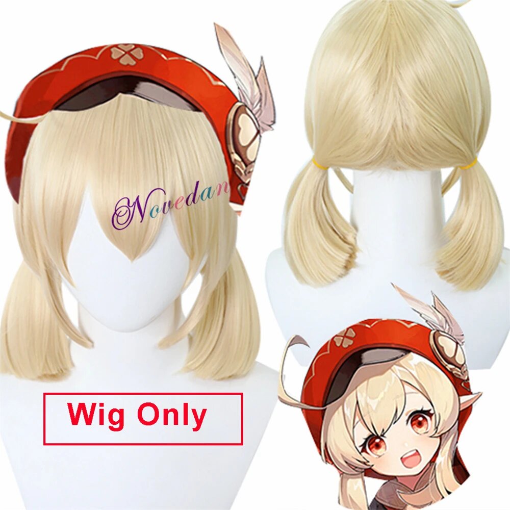 Косплей парик Klee Genshin Impact, WigOnly