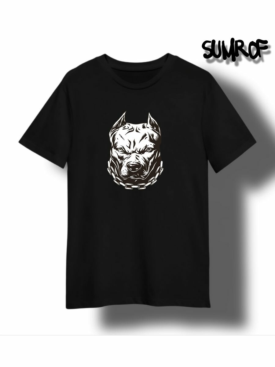 Футболка пит буль pit bull собака