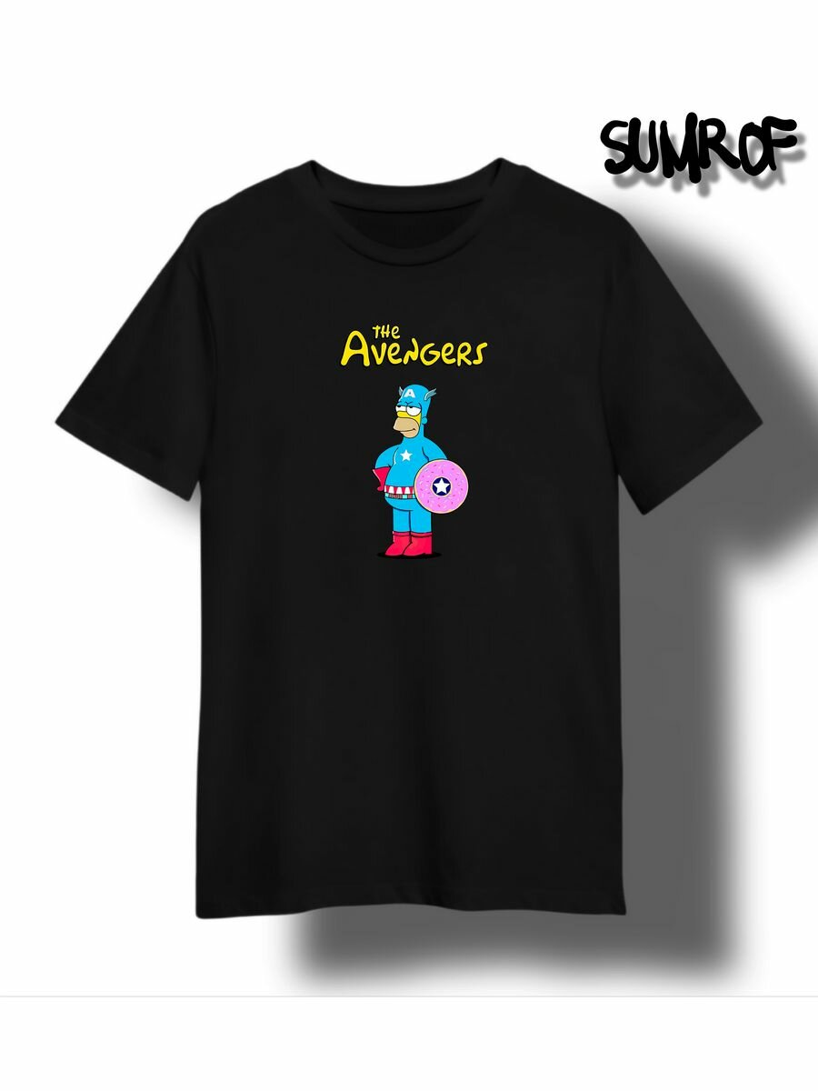 Футболка Zerosell simpsons гомер мститель