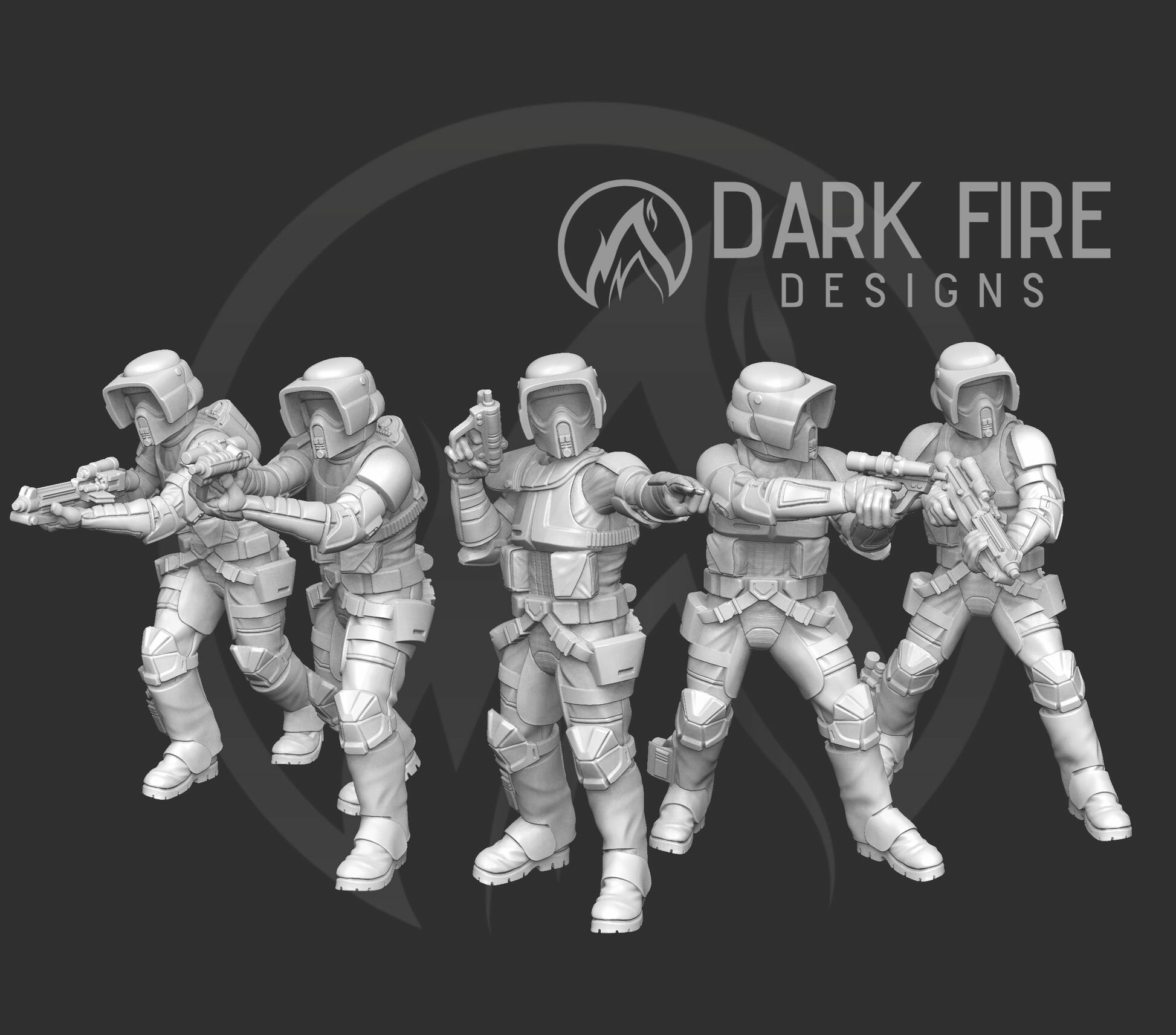 Миниатюра Star Wars Imperial Recon Trooper Squad