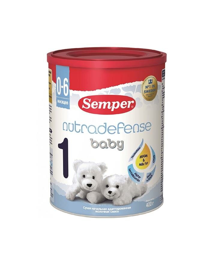 Смесь Semper Nutradefens baby 1 молочная с рождения 400 г