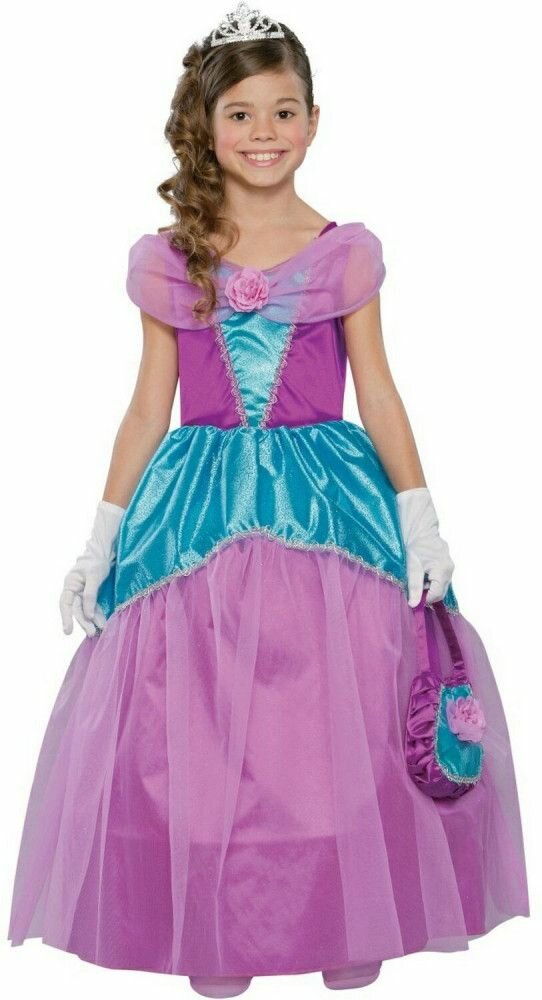 Платье принцессы Ирис WIDMANN, для девочек, размер L, нежно-сиренево-бирюзовое
