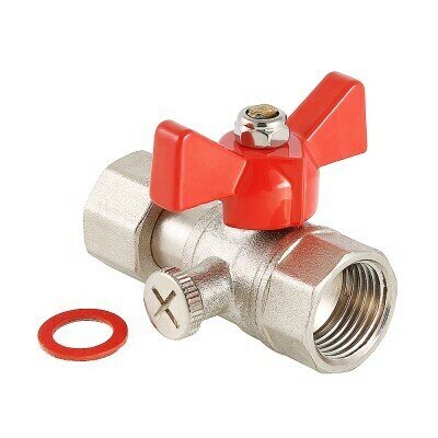 Valtec Кран шаровой для подключения манометра, 1/2вн. -1/2вн. VT.807. N.0404