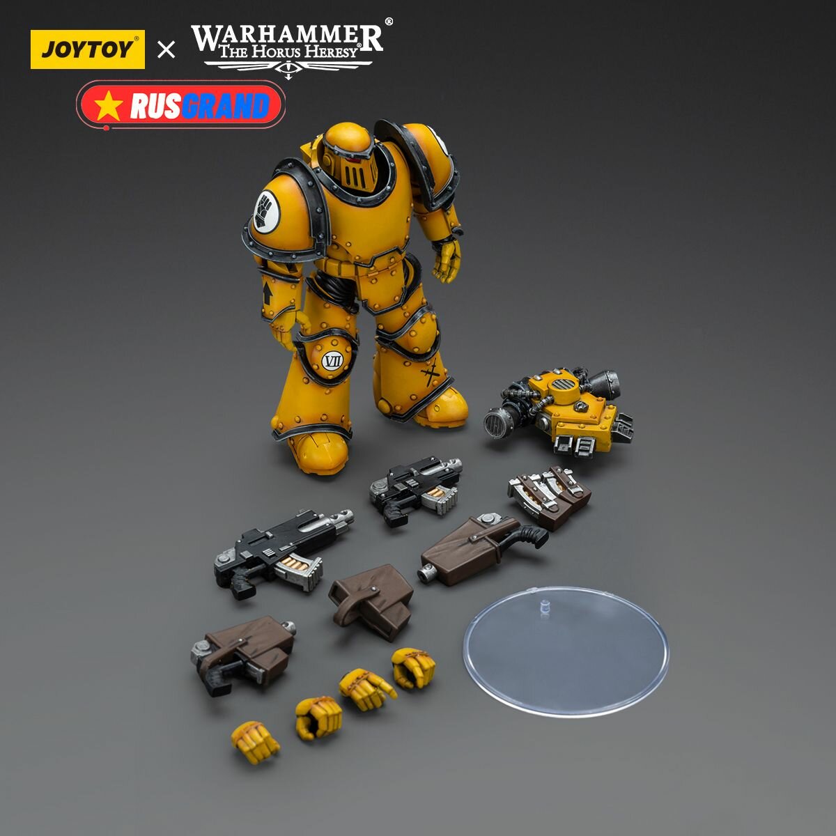 Подвижная фигурка JOYTOY Warhammer 40000 Imperial Fists Legion MkIII Tactical Squad Legionary with Bolter