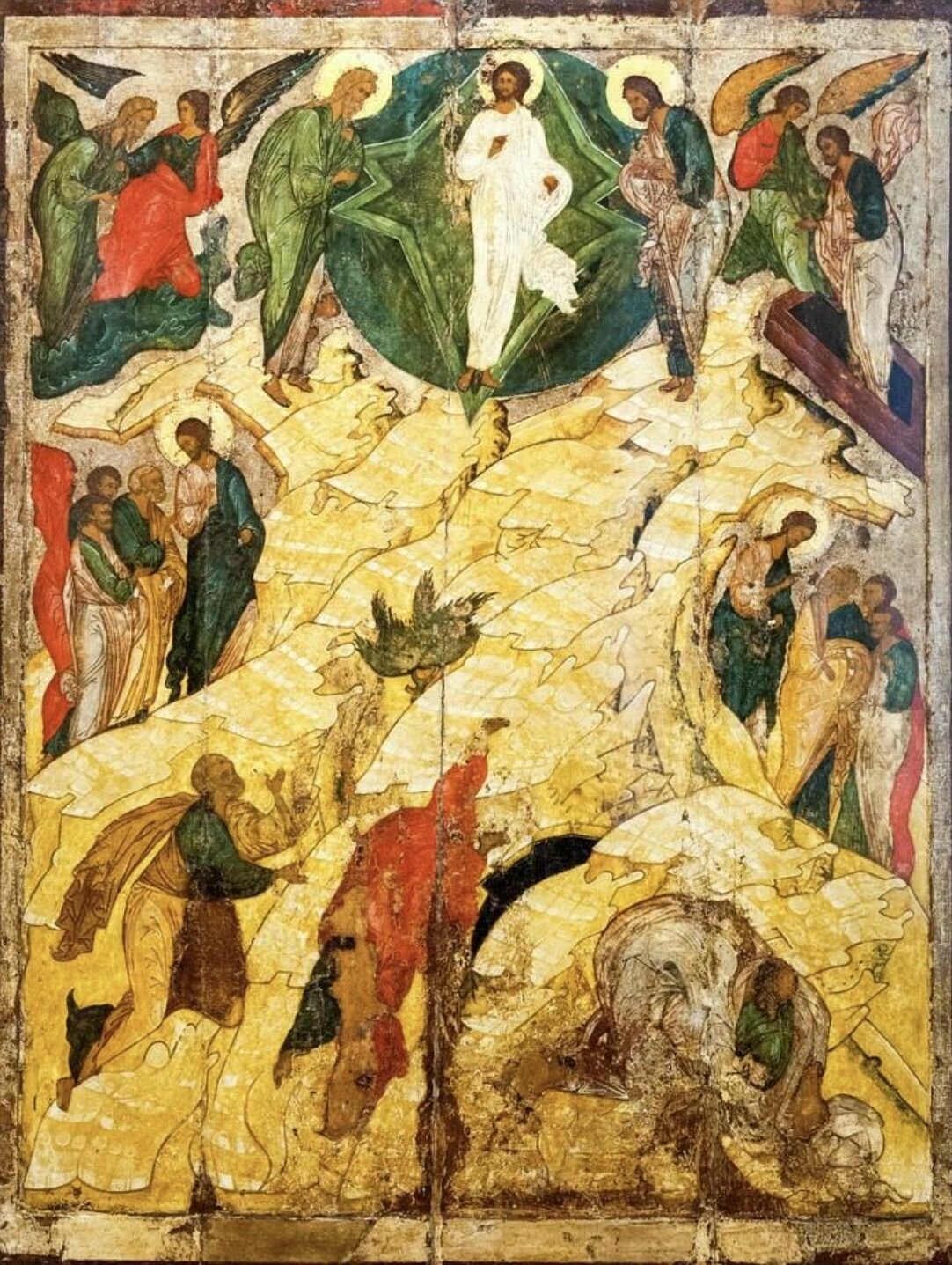 Преображение Господне деревянная икона на левкасе 40 см