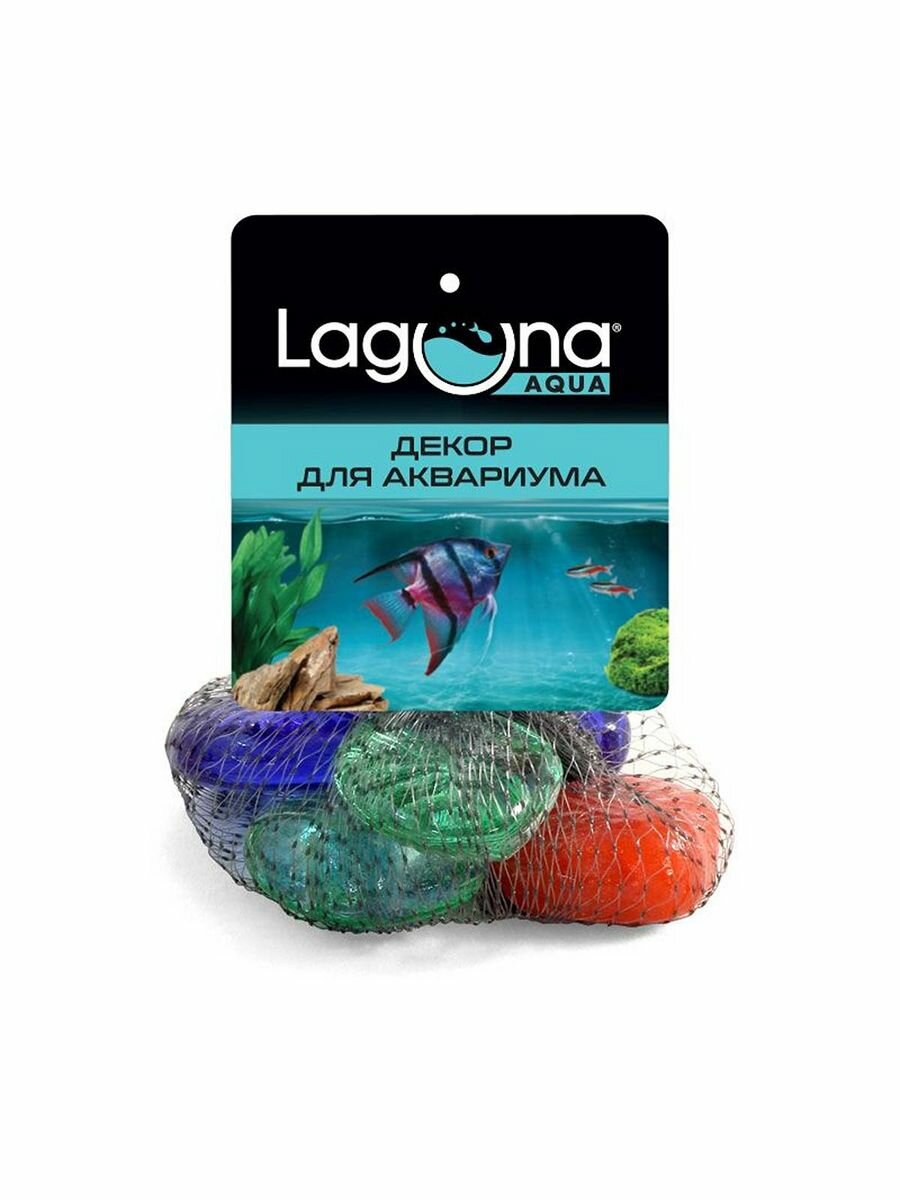 Грунт Laguna стеклянный "Каури", 6шт, 35-40мм
