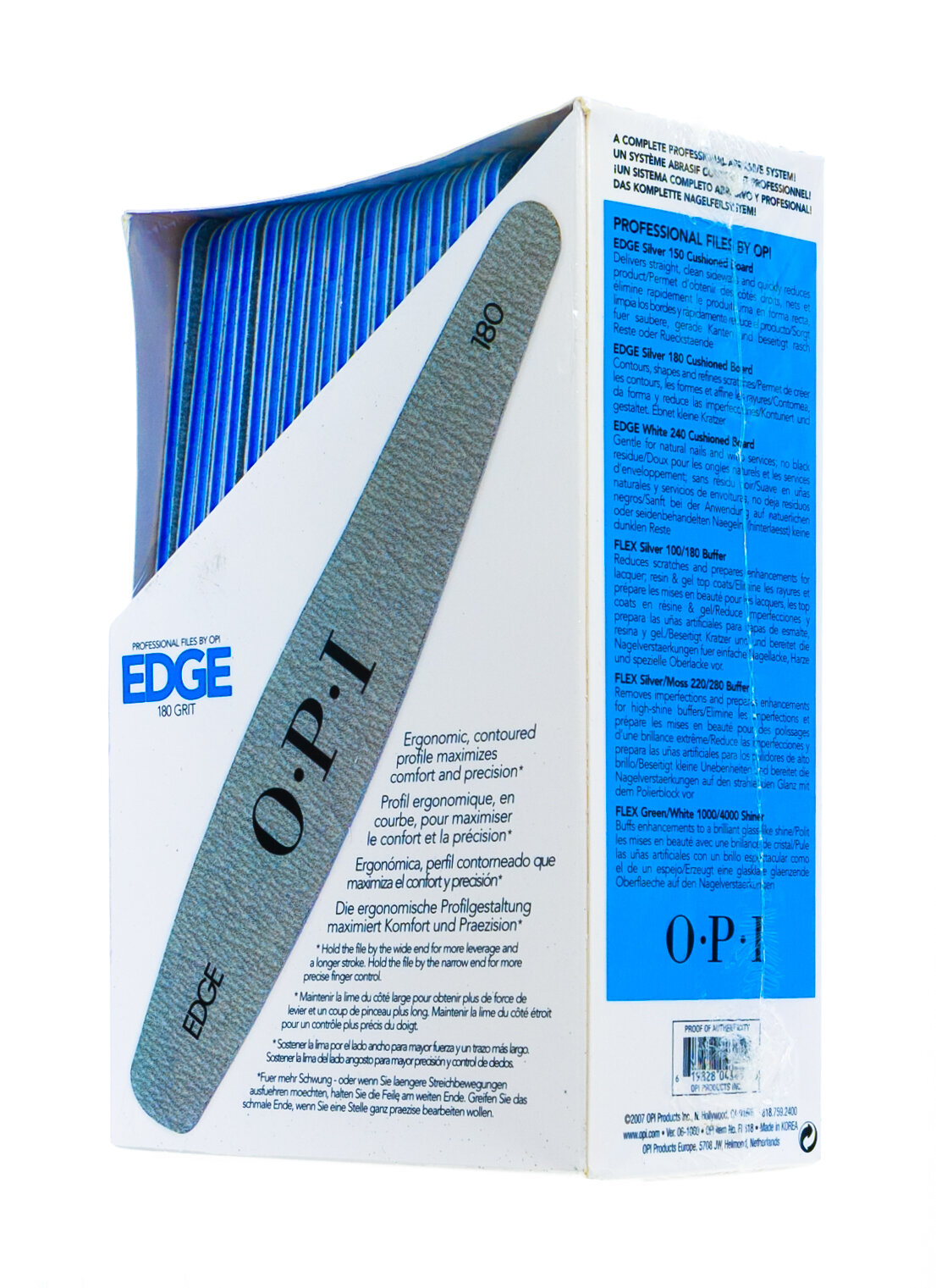 OPI, Edge File - 180 Grit пилки 48шт пилки для ногтей
