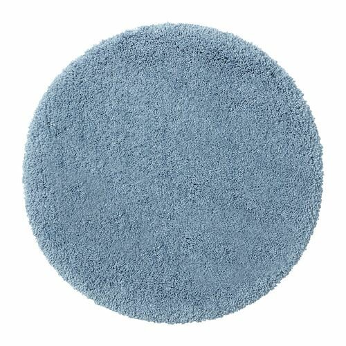 IKEA Коврик для ванной ALMTJARN, синий, круглый, 65 см (из Финляндии)