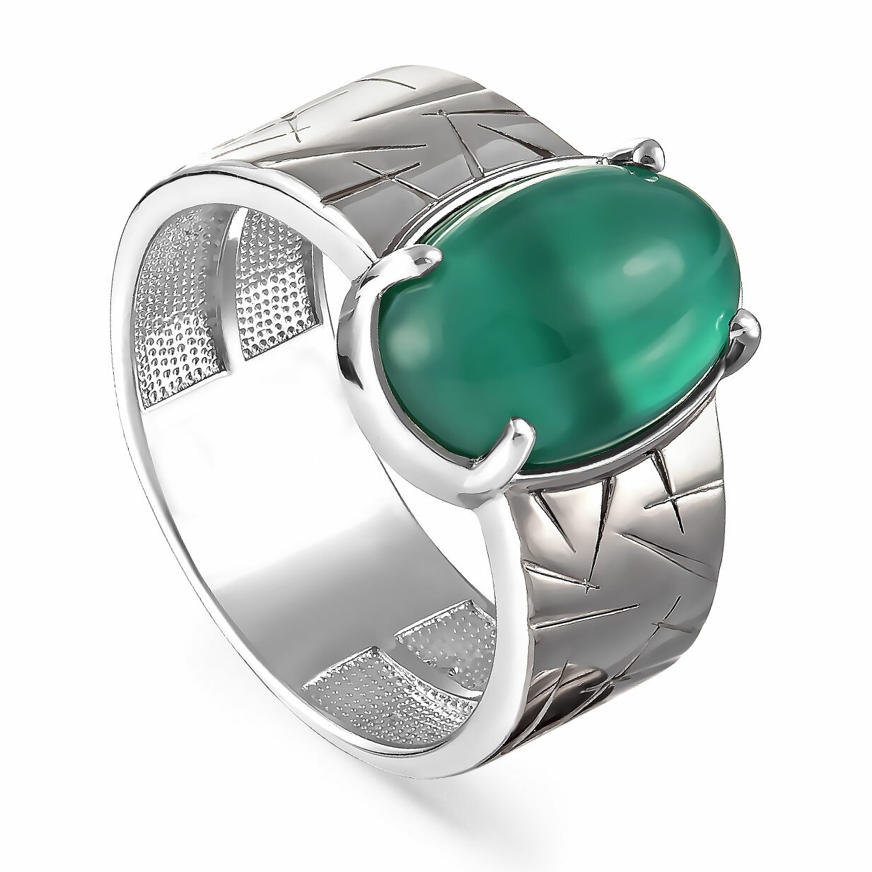 Кольцо тонкое, серебро, 925 проба, оникс