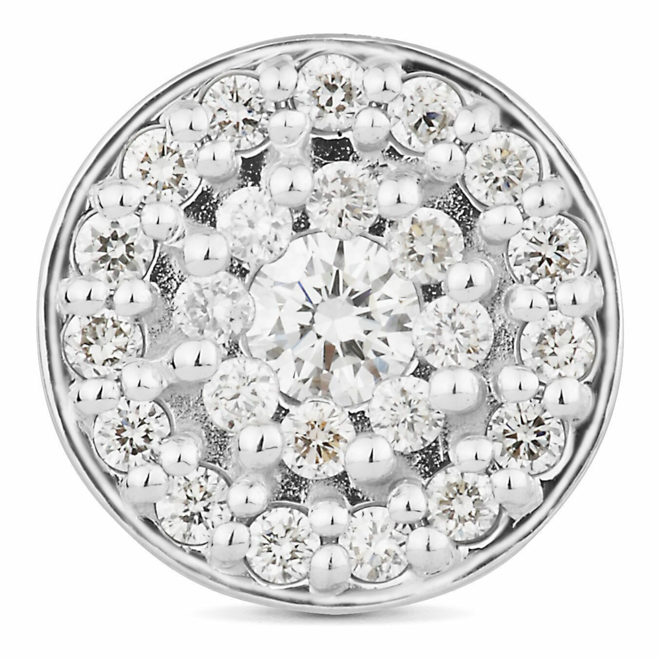 Подвеска, белое золото, 585 проба, родирование