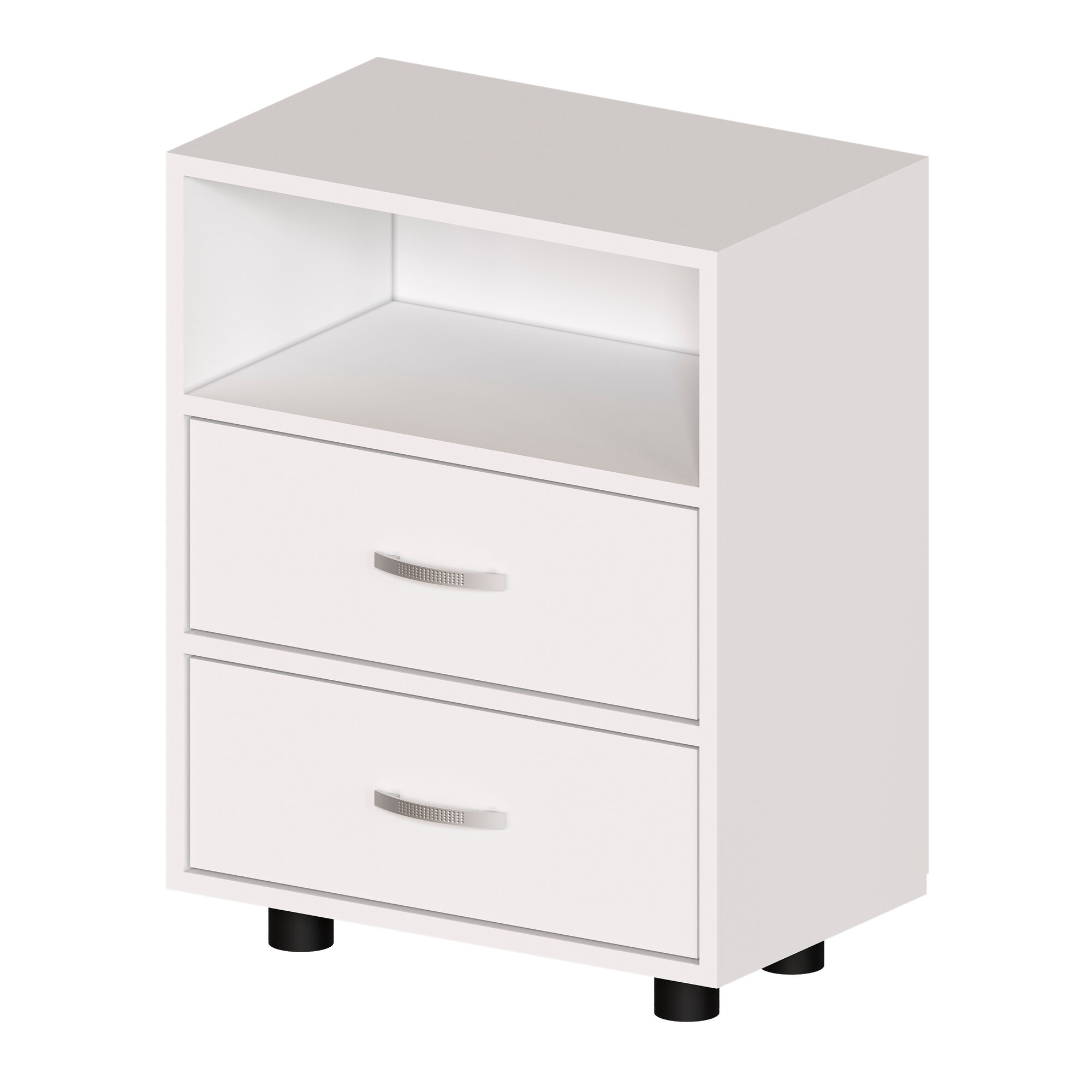 Комод СитиМебель-4 Ширина 50 см, Глубина 30 см, Высота 64 см, цвет: Белый