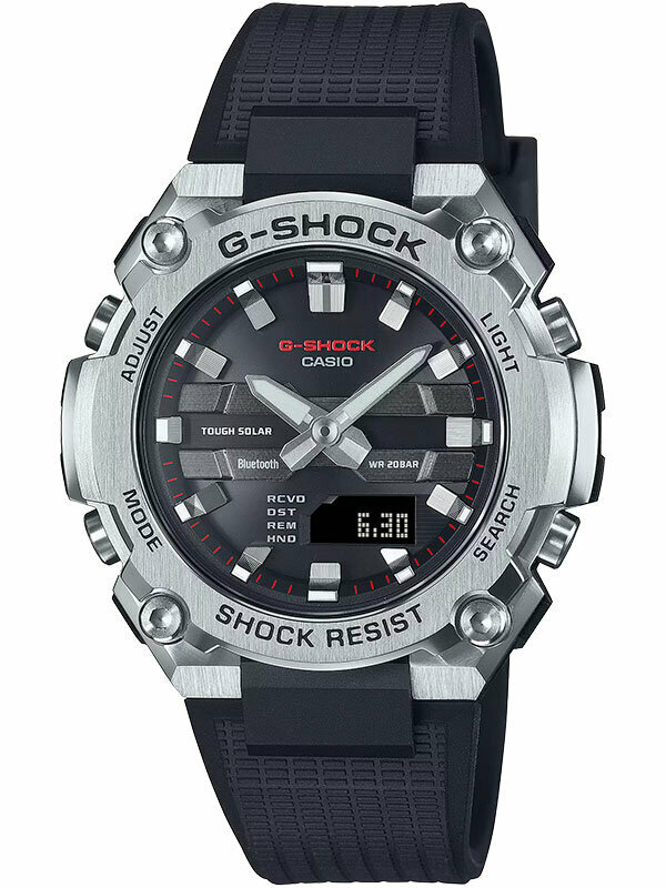 Наручные часы CASIO G-Shock, серебряный, черный — фото 1