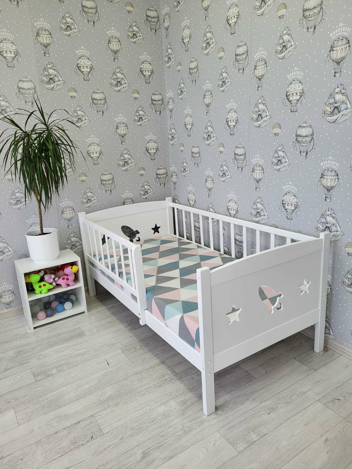 Кровать MALIKA Space Star 160х80 белый