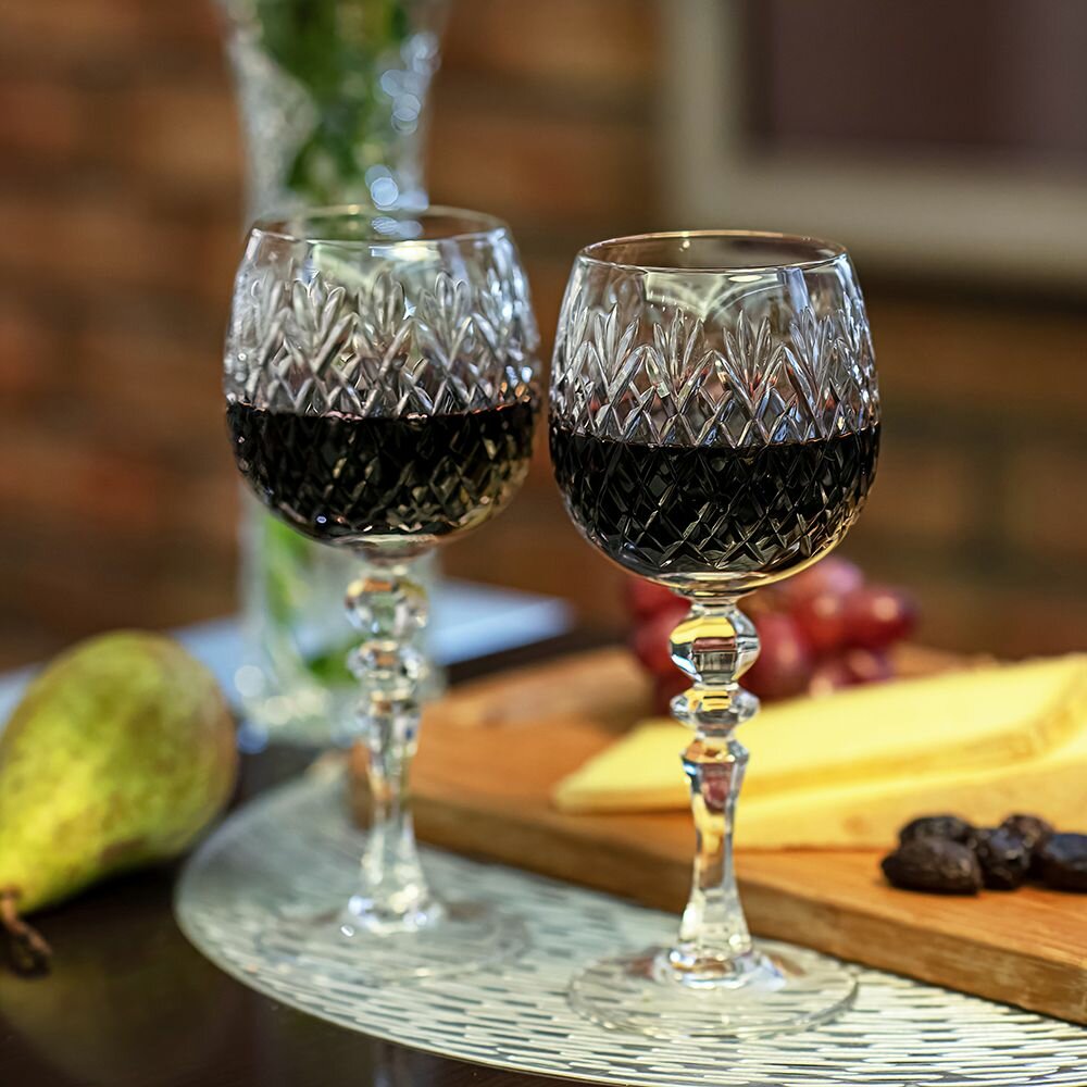 Хрустальные бокалы для вина 300 мл, набор 6 шт, Неман 7565 900/300