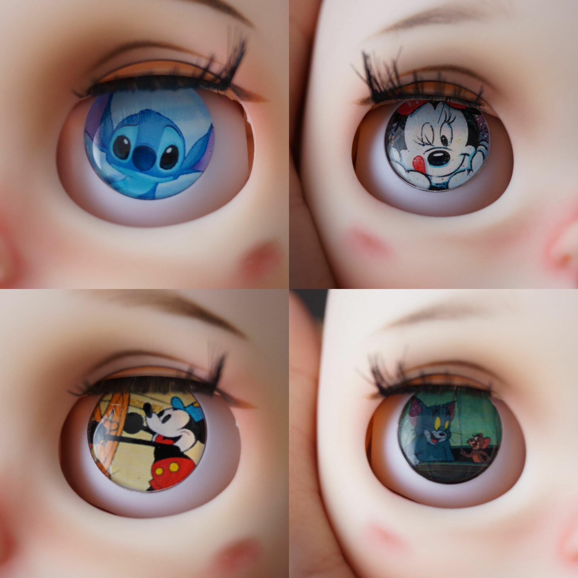 Глаза для кукол 14 мм стеклянные для Блайз