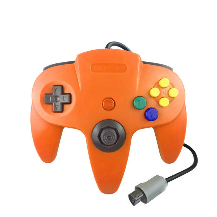 Контроллер N64, проводной контроллер N64, проводной игровой контроллер N64, контроллер для консоли N64, многоцветный игровой контроллер