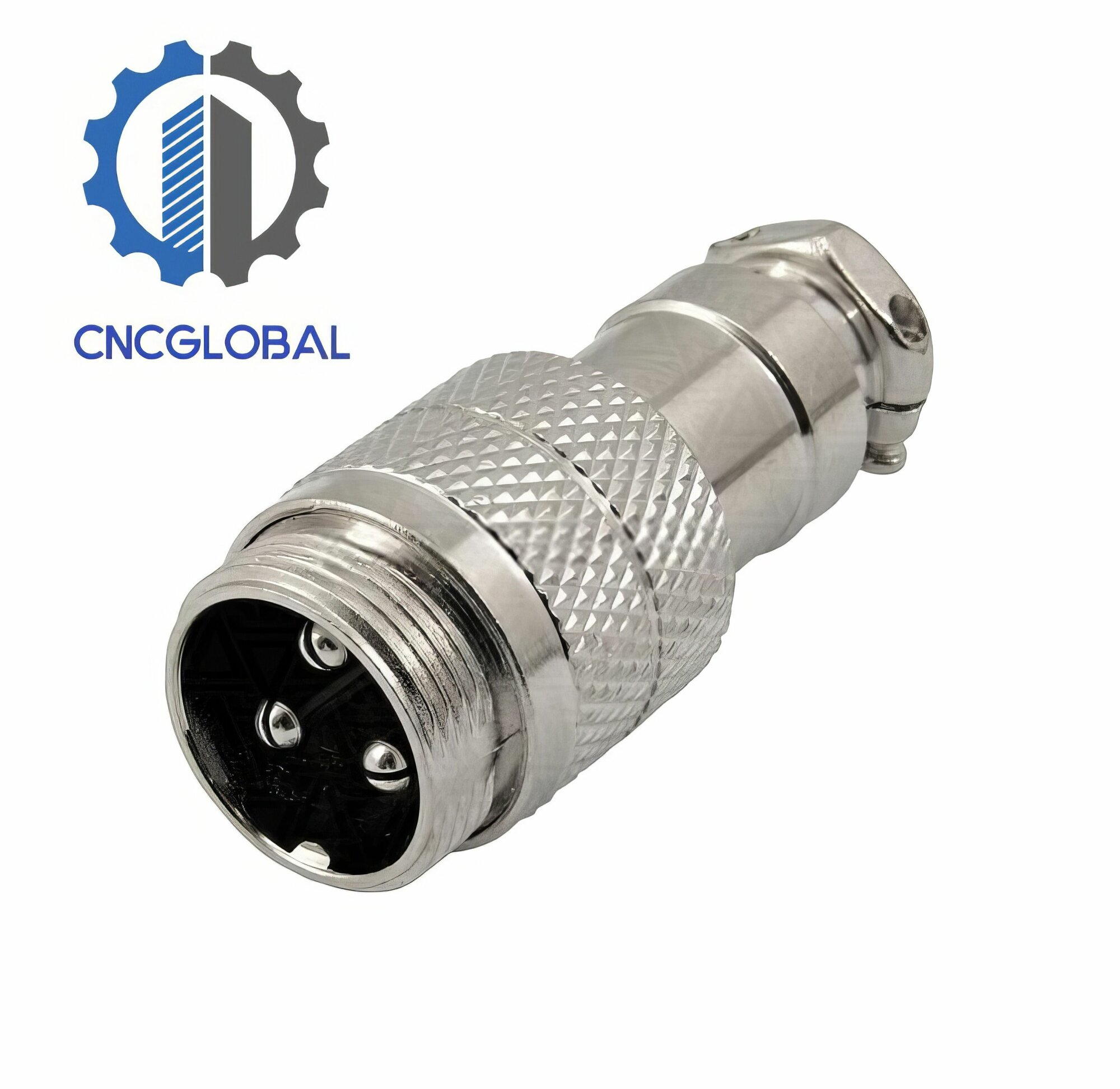 Разъем цилиндрический малогабаритный GX16M-3 кабельная вилка D16 мм, 7 А / 3 штуки CNCGLOBAL