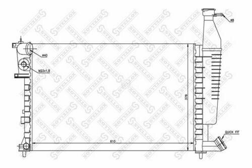 Радиатор системы охлаждения citroen berlingo peugeot Stellox 10-25297-SX Citroen / Peugeot: 133047 1331. CT 133302