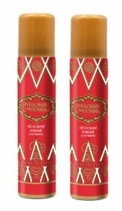 Женские дезодорант-спрей Новая Заря Красная Москва, 75 мл (2шт.)