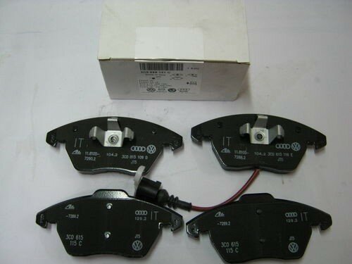 VAG JZW698451 колодки тормозные дисковые ЗАД К-Т (255Х10) (ОКТ2)