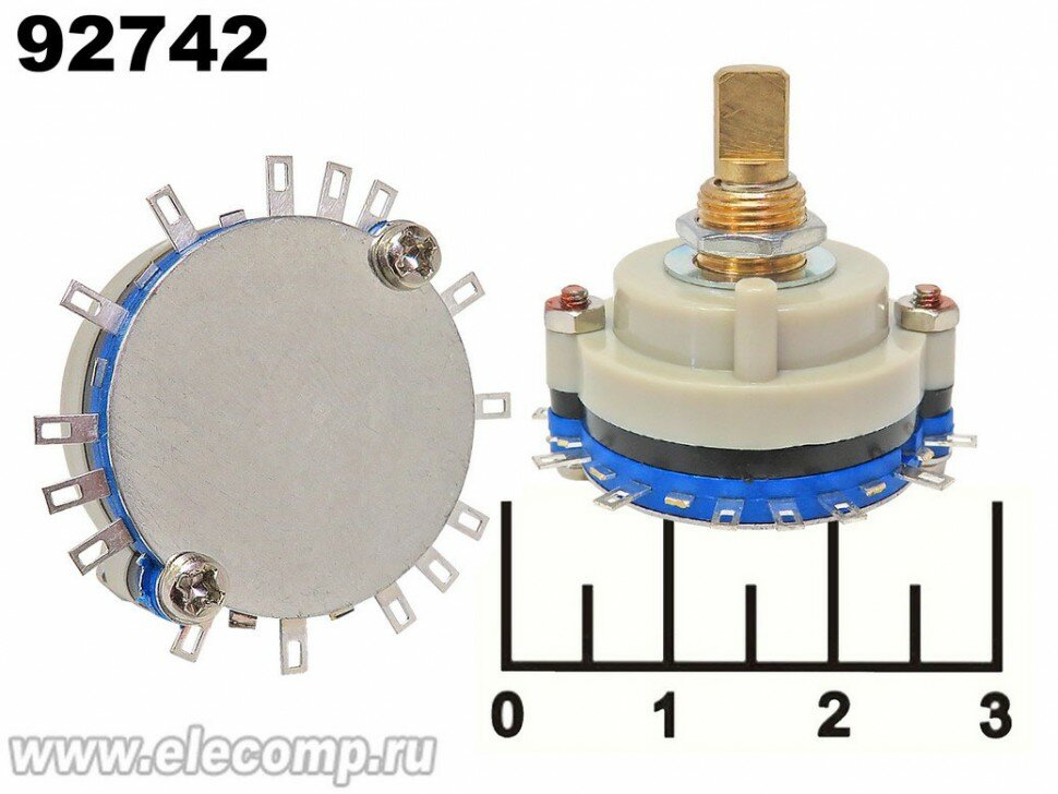 Переключатель галетный RCL371-1-3-4 4 положения 3 полюса