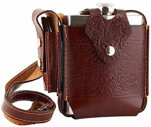 Фляга нержавеющая в футляре К-20 (600мл)