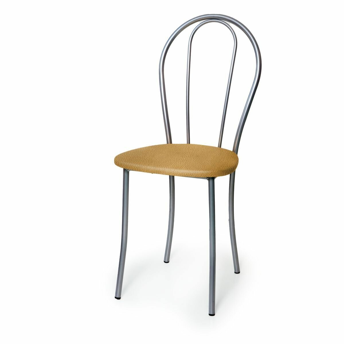 Стул - металлокаркас "венский" (окрас металлик) экокожа 109 (Бител)