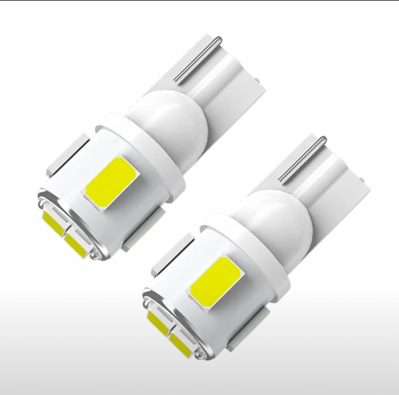 Т10 W5W (10шт) светодиодная лампа в передние габариты/ подсветка номера / багажника / салона комплект