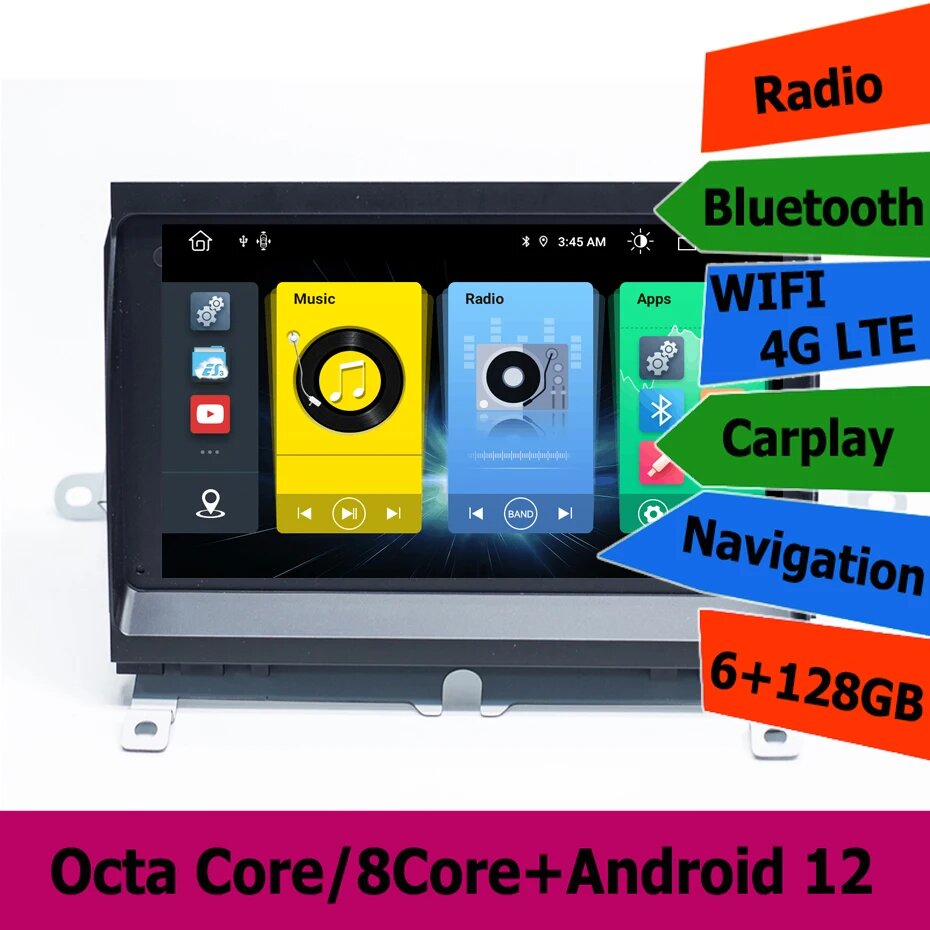 7-дюймовый Android 12 автомобильный радиоприемник, стерео плеер для Land Rover Discovery 3 6GB 128GB