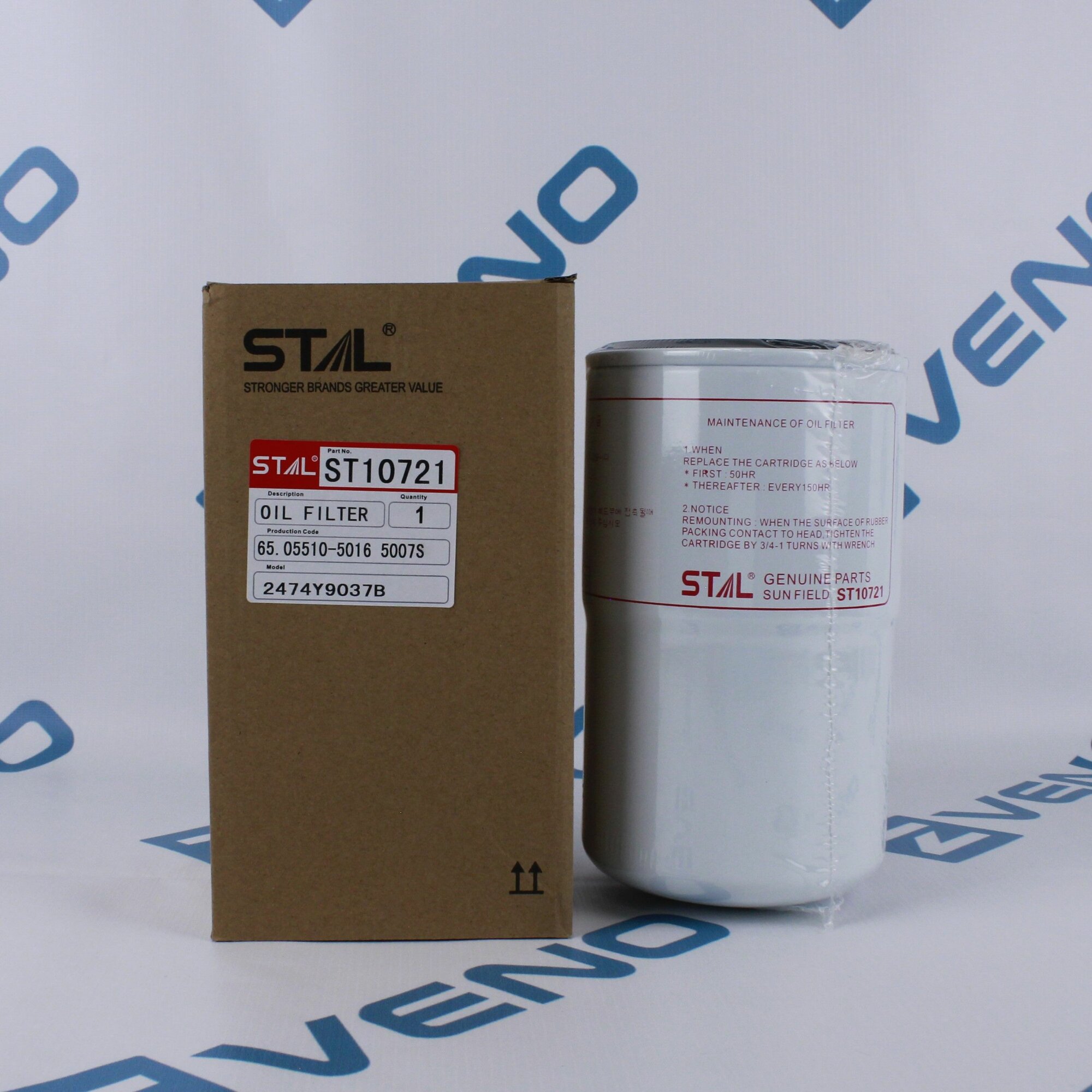 Фильтр масляный STAL ST10721 (LF3715; 24749055; 65055105007; 2474Y9037B; SO6073) Daewoo Doosan