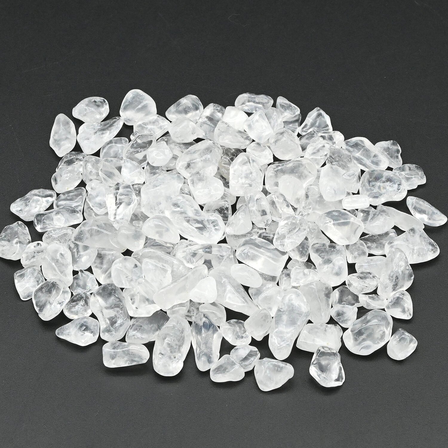 Горный хрусталь галтовка фракция 10-15мм, упаковка 100г .