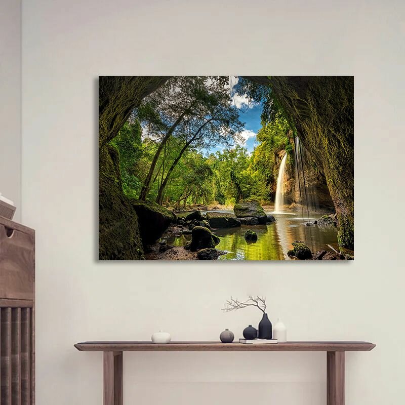 Картина ВсеКартины. Тут "Водопад в Тайланде", холст, на подрамнике