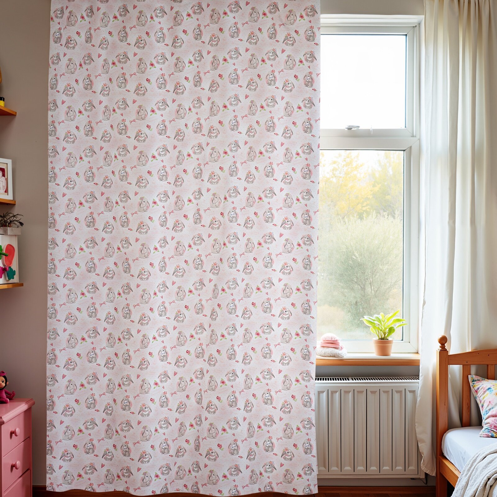 Штора Этель "Любимая доченька", 145*260 см, 100% хлопок, рогожка, 10820356