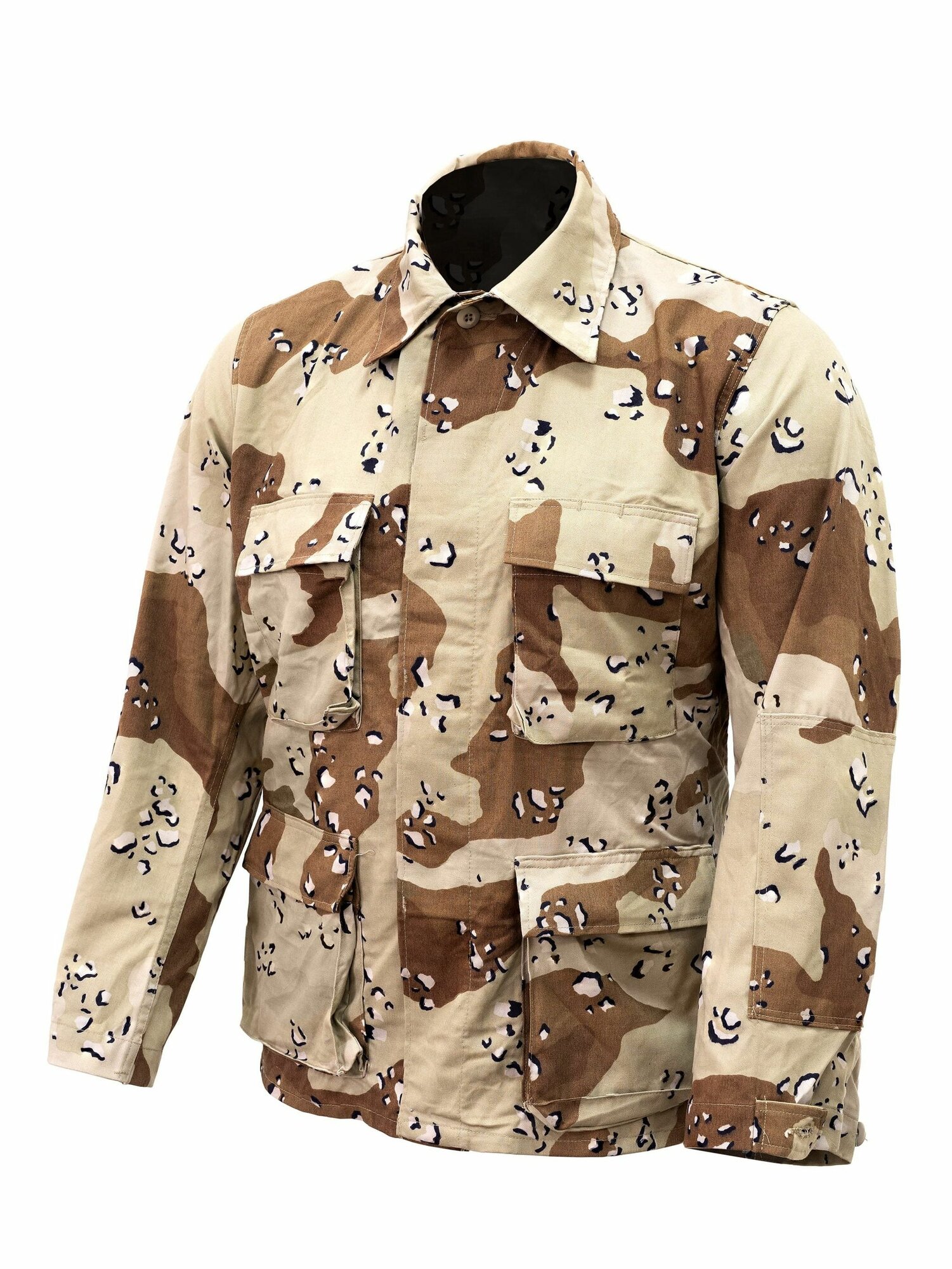 Военная рубашка Rothco Twill BDU Shirt, 55% хлопок 45% полиэстер, цвет DESERT CAMO, размер 3XL.