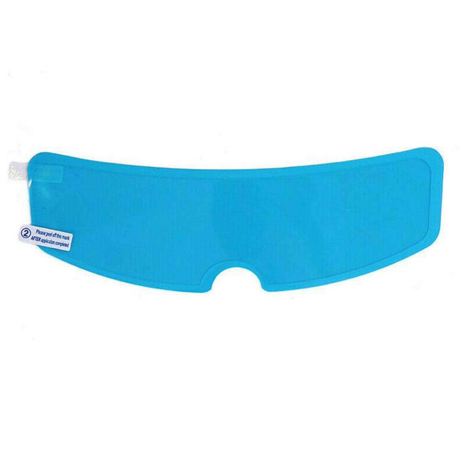 Голубая антидождевая пленка на визор шлема