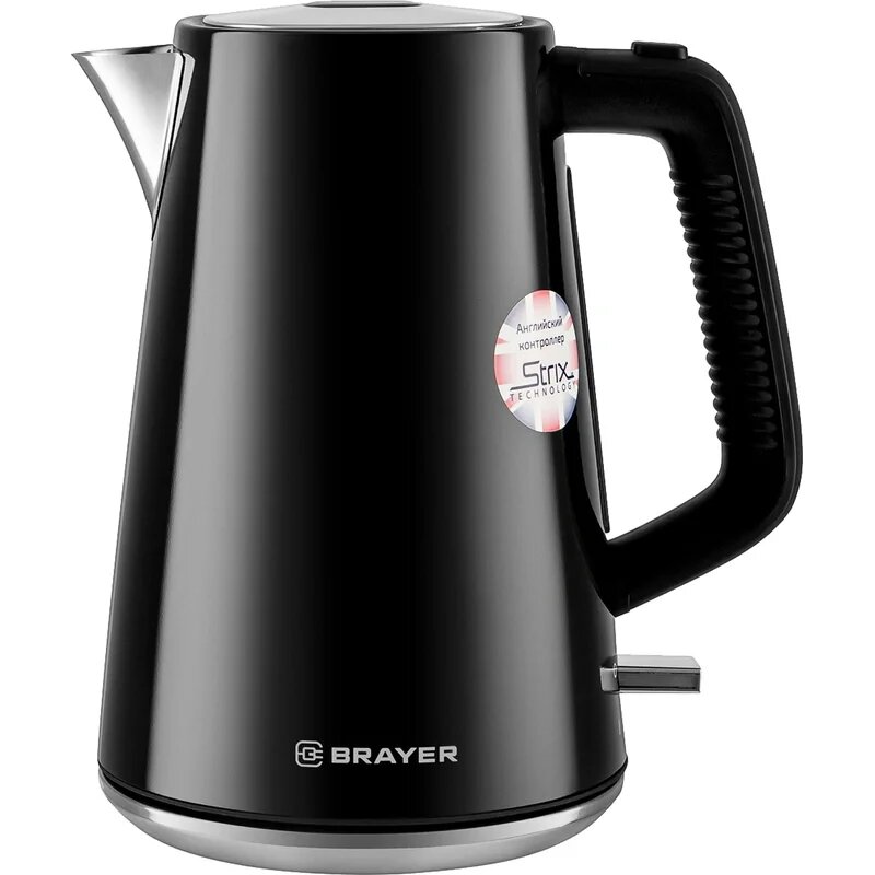 Чайник BRAYER 1073BR, электрический, STRIX,2200Вт,1,7л, стальн. корп, 2078344